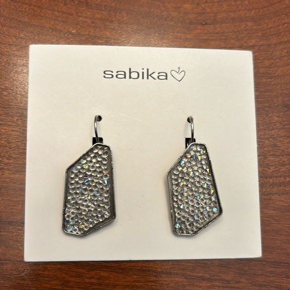 Sabika | Jewelry | Nwt Sabika Earrings Silver And Clear Gems | Poshmark